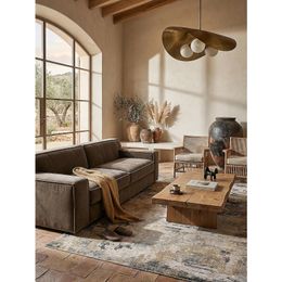 Teppich abstrakt Gelb-Natur 115 x 170 cm - HURST KADIMA DESIGN
