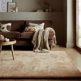 Teppich uni Mokka 160 x 230 cm - LUNE KADIMA DESIGN