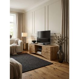 KADIMA DESIGN Lowboard Eiche-Dekor Modern Stil 160x50x40 cm mit 2 T&uuml;ren