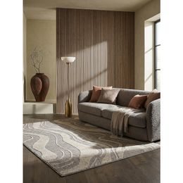 Teppich abstrakt Grau 160 x 223 cm - LEAM KADIMA DESIGN