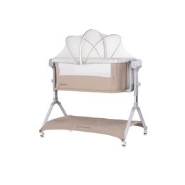 Chipolino Beistellbett Electra Schaukelfunktion Musik Korb Moskitonetz Matratze beige