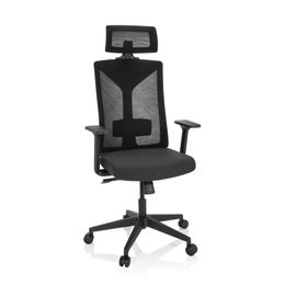 hjh OFFICE Profi B&uuml;rostuhl KODIAK Stoff / Netzstoff mit Armlehnen