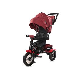 Lorelli Tricycle Neo 4 in 1 Luftreifen, Schiebestange, Sitz drehbar, verstellbar dunkelrot