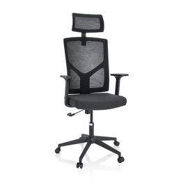 hjh OFFICE Home Office B&uuml;rostuhl BRETON B Stoff / Netzstoff mit Armlehnen