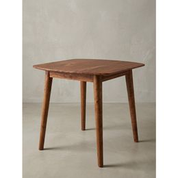 KADIMA DESIGN Esszimmertisch &ndash; Massivholz Braun 80x78x80 cm Rustikal Modern
