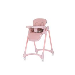 Chipolino Kinderhochstuhl Candy Shop, 4 R&auml;der, verstellbar, Fu&szlig;st&uuml;tze, faltbar rosa