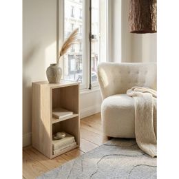 KADIMA DESIGN Regal Holz Klein 2 Ablagef&auml;cher Schmal Modern, Sonoma 30x30x60 cm
