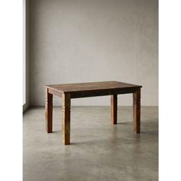 KADIMA DESIGN Esszimmertisch &ndash; Rechteckig 120x70x76 cm Bootsholz Shabby Chic
