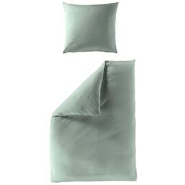 Bierbaum Bettw&auml;sche Mako-Satin gr&uuml;n