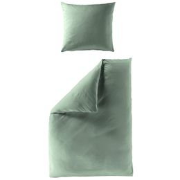 Bierbaum Bettw&auml;sche Mako-Satin gr&uuml;n