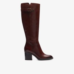 Clarks Mascarpone2 Up Tan Leather Stiefel