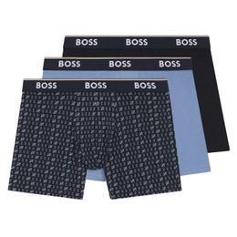 BOSS - Boxershorts f&uuml;r Herren (3er-Pack) (Blau/Marine)