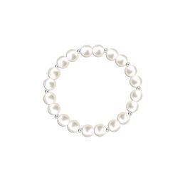 Damen Elastisches Perlenarmband aus 925 Sterling Silber BIPU014