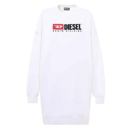 Diesel - "Denim Division" Trainingspullover Kleid f&uuml;r Damen (Leuchtend Wei&szlig;)