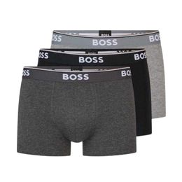 BOSS - "Bodywear" Boxershorts f&uuml;r Herren (3er-Pack) (Grau/Schwarz)