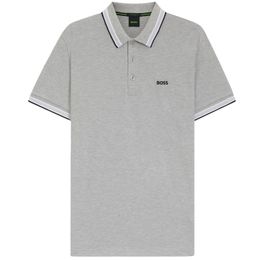 BOSS - "Paddy Euro" Poloshirt f&uuml;r Herren (Silber)