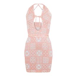 Off-White Off White - Minikleid f&uuml;r Damen (Pink/Wei&szlig;)