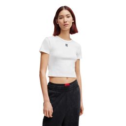 Hugo - kurzes T-Shirt f&uuml;r Damen, Baumwolle (Wei&szlig;)