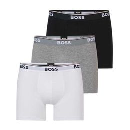 BOSS - Boxershorts f&uuml;r Herren (3er-Pack) (Schwarz/Wei&szlig;/Grau)