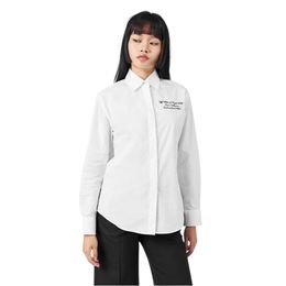 Off-White Off White - Hemd f&uuml;r Herren/Damen Unisex, Regul&auml;r, Lang&auml;rmlig (Wei&szlig;/Schwarz)