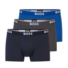 BOSS - "Bodywear" Boxershorts f&uuml;r Herren (3er-Pack) (Schwarz/Dunkles Marineblau/Blau)