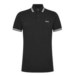 BOSS - "Paddy" Poloshirt f&uuml;r Herren (Schwarz/Wei&szlig;)