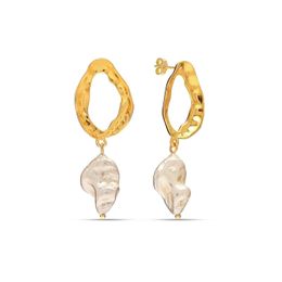 Frauen Ohrringe mit Barockperle aus 925 Sterling Silber BIPE067