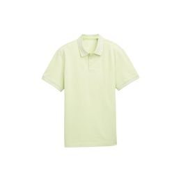 Tom Tailor Herren Piqu&eacute; Poloshirt mit Stretch, gr&uuml;n, Uni, Gr. XXL