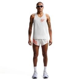Nike Aeroswift Dri-Fit ADV Graphic Singlet Bekleidung Herren wei&szlig;
