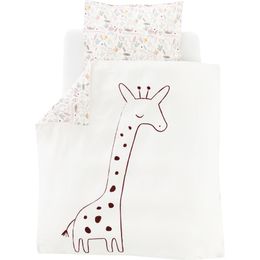Tr&auml;umeland Babybettw&auml;sche TR&Auml;UMELAND, bunt (wei&szlig;, grau, gelb, braun, mint), B/L: 80cm x 80cm, 1 Stk., 1 Stk., Jersey, B/L: 35cm x 40cm, 2 Stk., Jersey, Obermaterial: 100% Baumwolle, Bettw&auml;sche