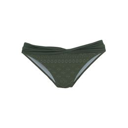 Lascana Bikini-Hose 'Omara' gr&uuml;n Gr. 36. Mit Stickereien. Nachhaltig.