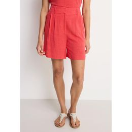 Lascana Bermudas 'aus sommerlichem Leinen-Mix' pink Gr. 34 f&uuml;r Damen. Figurumspielend