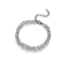 Armband Firetti "Schmuck Geschenk Edelstahl Armschmuck Armkette Fantasiekettenglieder", edelstahlfarben, Armb&auml;nder, Damen, 23,5cm, Edelstahl, Armband