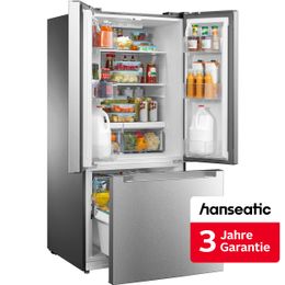 Hanseatic French Door "HFD16975DI", Energieeffizienz: D (A-G), edelstahl, B:75cm H:169,2cm T:78,5cm, K&uuml;hlschr&auml;nke, inkl. 3 Jahre Herstellergarantie, Topseller