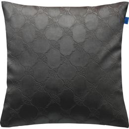 JOOP! Kissenbezug Emboss, Anthrazit, Textil, Blume, 48x48 cm, hochwertige Qualit&auml;t, Wohntextilien, Bez&uuml;ge, Kissenbez&uuml;ge