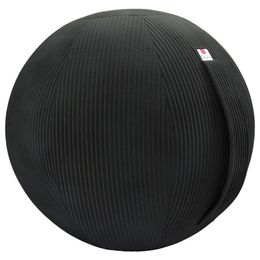 Stylife Sitzball, Schwarz, Textil, F&uuml;llung: Luftkern, Oeko-Tex&reg; Standard 100, Wohnzimmer, Hocker, Sitzs&auml;cke