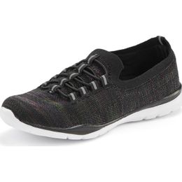 Lascana Damen Sneaker schwarz meliert, Gr&ouml;&szlig;e 35