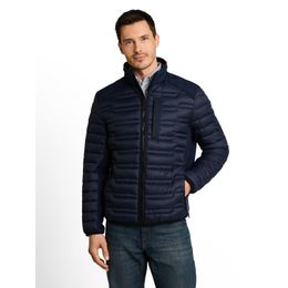 Tom Tailor Herren Steppjackesky captain blau, Gr. S, unifarben, Web, Obermaterial: 100% Polyester. Futter: 100% Polyester, Jacken, mit Stehkragen und