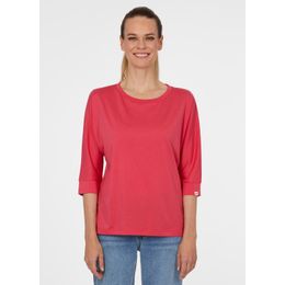 Ragwear Damen 3/4-Arm-Shirt "SHIMONA"coral, Gr. M, unifarben, Jersey, Obermaterial: 50% Baumwolle, 50% Modal, Shirts, mit Rundhalsausschnitt, ohne