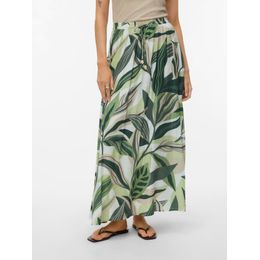 V&eacute;ro Moda VERO MODA Damen Maxirock "VMZOEY FONDA HW ANKLE SKIRT WVN"laurel wreath aop:fonda, Gr. S, bedruckt, Web, Obermaterial: 80% Viskose, 20% Nylon, R&ouml;cke,