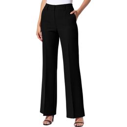 Heine Damen Marlene-Hose mit breitem Bund schwarz Gr&ouml;&szlig;e 34