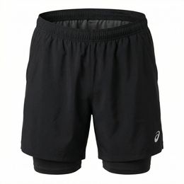 asics Road 2-N-1 5In Short Bekleidung Herren schwarz XL
