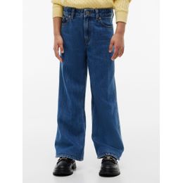 Tommy Hilfiger M&auml;dchen High-waist-Jeansdenim medium 01, Gr. 14, unifarben, Denim/Jeans, Obermaterial: 61% Baumwolle, 39% Lyocell, Jeans, hoher Bund,