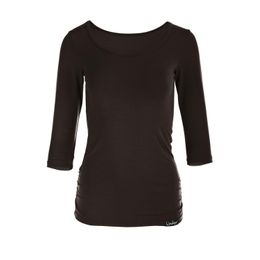 3/4-Arm-Shirt WINSHAPE "WS4", Damen, Gr. XS, schwarz, 90% Baumwolle, 10% Elasthan, Rundhals, Shirts 3/4-Arm-Shirt