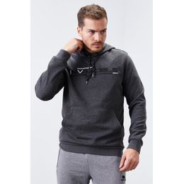 Herren Bedruckter Kapuzenpullover mit Tasche