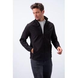 Herren Einfarbige Scuba Zip-Front Jacke