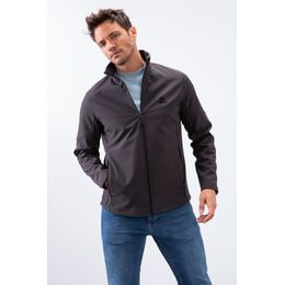Herren Einfarbige Scuba Zip-Front Jacke