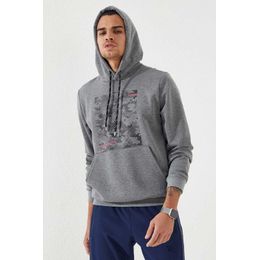 Herren Kapuzenpullover mit Camouflage-Muster