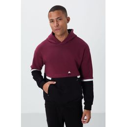 Herren Kapuzenpullover mit Farbblockierung