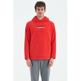 Herren Kapuzenpullover mit Print-Logo